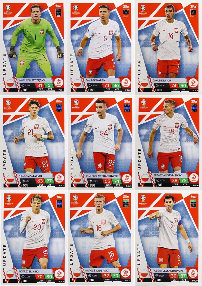 Update Mega Multipack EURO 2024 - Karty Reprezentacji Polski - Topps Match Attax Euro 2024 Karty ...